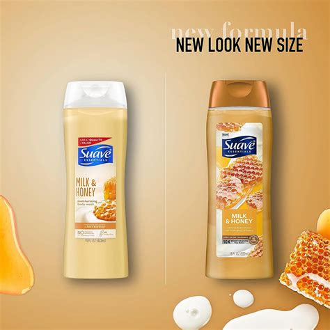 Suave Essentials Gentle Body Wash Milk And Honey With Sweet Oil Blend