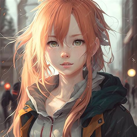 Premium Ai Image Cute Asian Girl Kawaii Anime Avatar Ai Generative Art