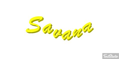 Savana Name Animated  Logo Designs