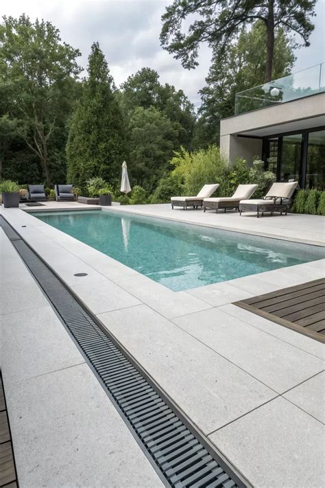 21 Clever Hidden Pool Deck Drain Ideas Deck Drain Backyard Pool