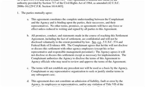 Sample Mediation Settlement Agreement Lera Mera Pertaining To Workplace Mediation Agreement