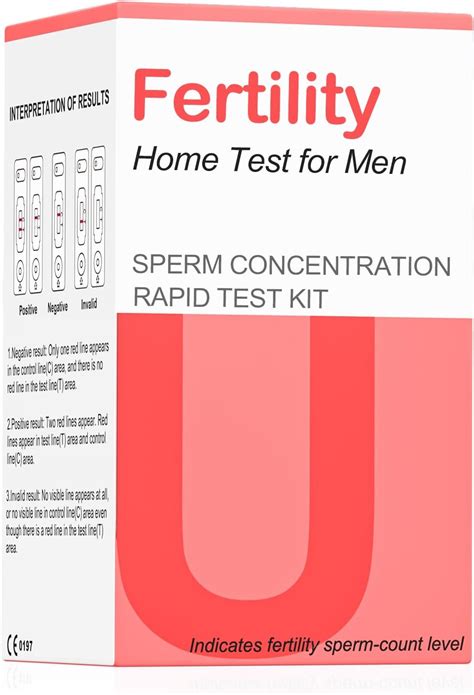 Male Fertility Home Test Kit Sperm Count Test Kit Indicate Normal Or Low Count