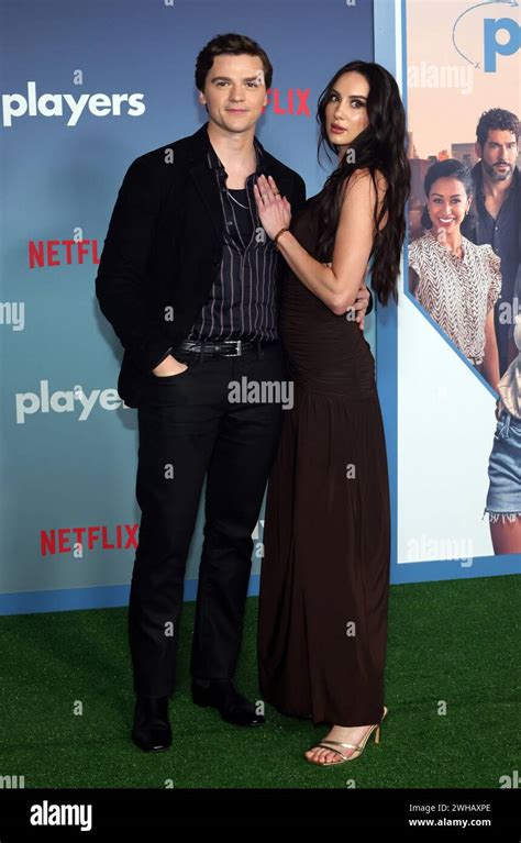 Los Angeles Ca 8th Feb 2024 Joel Courtney Mia Courtney At The La