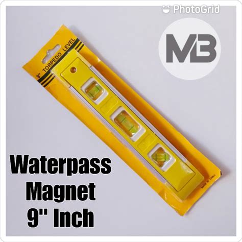 Jual Waterpass Torpedo 9 Alat Ukur Keseimbangan Water Pass Magnet