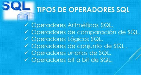 Operadores En Sql Genially Operadores En Sql Genially