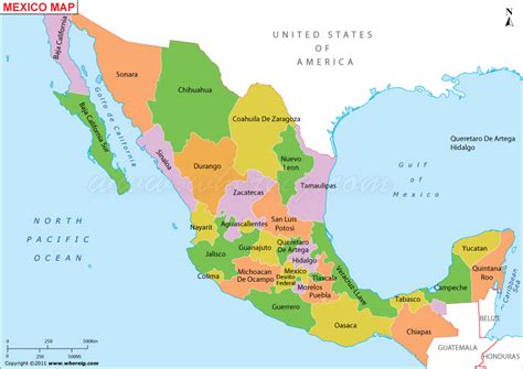 Mexico Map Map Of Mexico Mapa De México Free Download Here