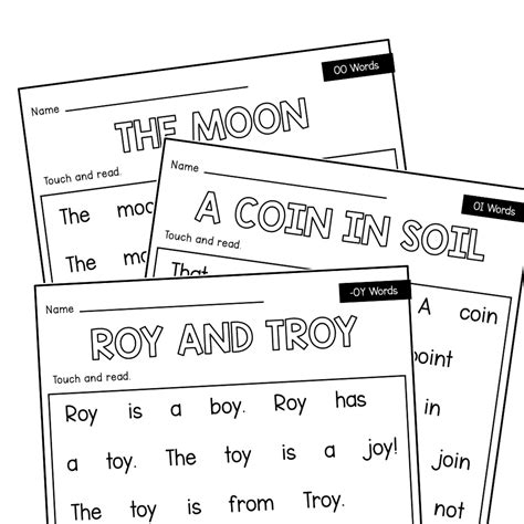 Diphthongs Decodable Passages Science Of Reading Formula