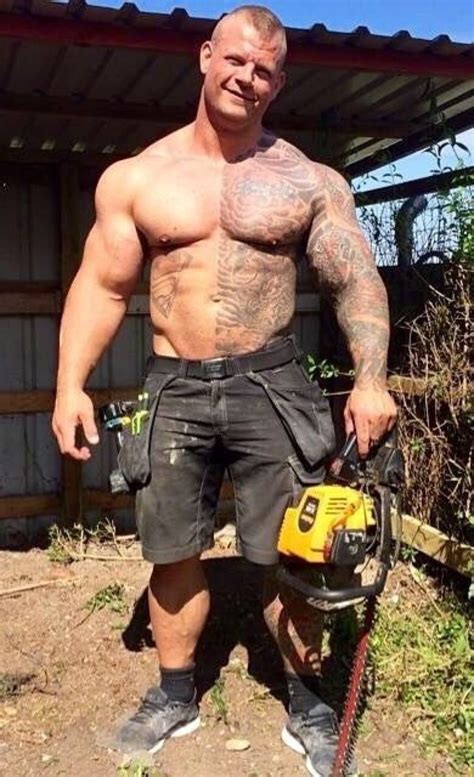 Pin By Alpha Male On Muscle Hunks 3 Men Rugged Men Muscle Men