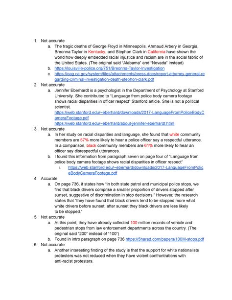 Fact Checking Lab Assignment Not Accurate A The Tragic Deaths Of
