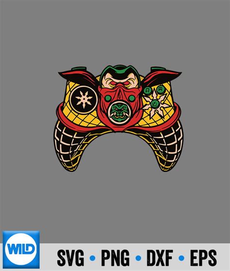 Halloween Svg Ninja Video Game Controller Gamer Halloween Costume Svg Cut File Wildsvg