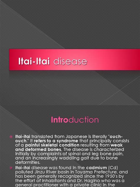 Itai Itai Disease In Japan