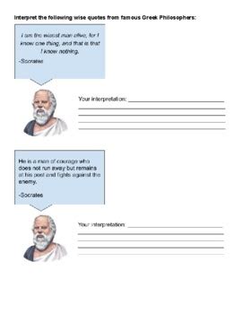 Greek Philosopher Worksheet By Social History Teachers Pay Teachers