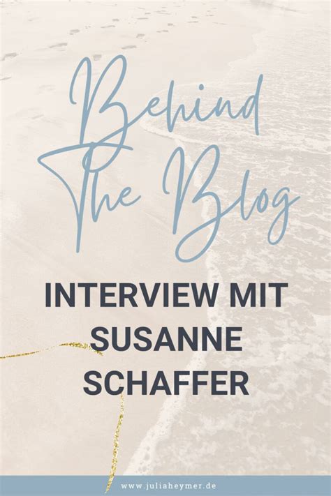 Behind The Blog Mit Susanne Schaffer Planung Bringt Freiheit