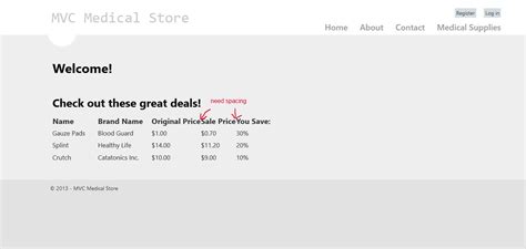 C Insert Spacing At Column Header For Table Stack Overflow