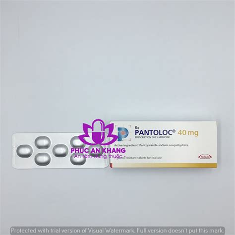 Pantoloc 40mg Nhà Thuốc Phúc An Khang