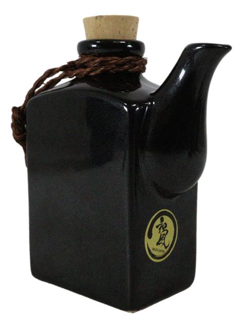 Black Traditional Made In Japan Soy Sauce Dispenser Flask 9oz Shoyu Ca