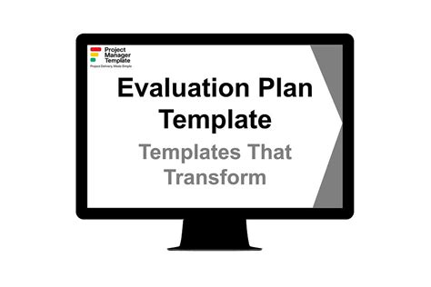 Evaluation Plan Template Project Templates