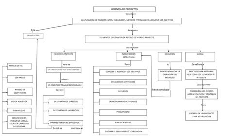 Mapa Conceptual Gerencia De Proyectos Gloria Docx