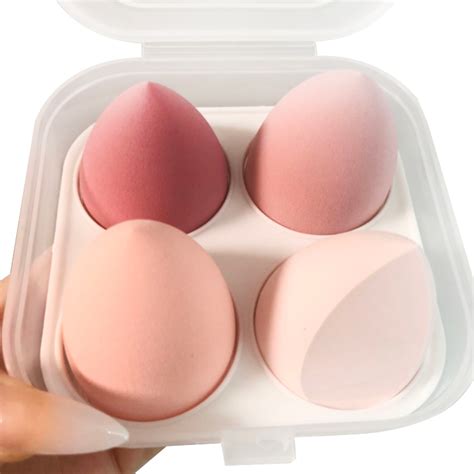 Kbeauty City Makeup Bleding Egg Puff 4pcs Strawberry Milk Pinkland