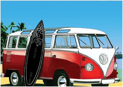 Vw Surf Bus For Prints Cards Canvases Posters Of This Cl Flickr