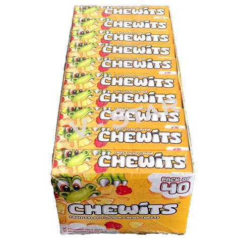 Full Box Of Chewits Fruit Chewy Sweets Fruit Salad 40 X 30g Buy Now With Express