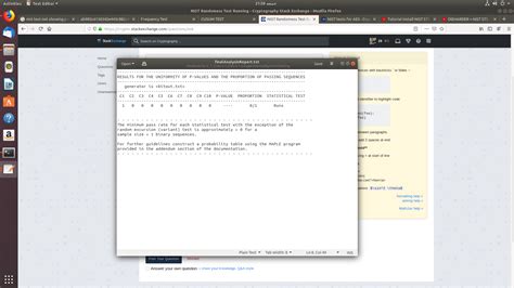 Random NIST Randomess Test Running Super User