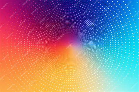 Premium Photo Halftone Radial Gradient Effect Background