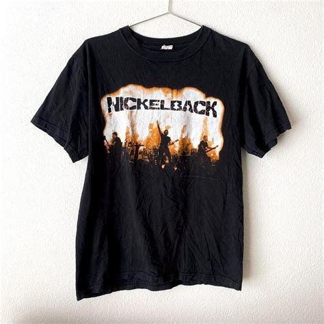 Nickelback 2009 Band Tee Shirt Black Mens Medium Anvil Etsy