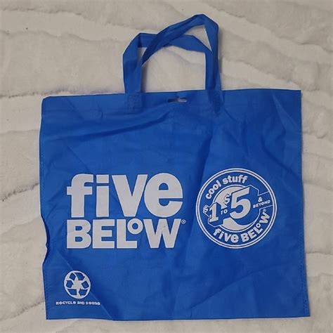 Five Below Bags Blue Five Below Tote Bag Poshmark