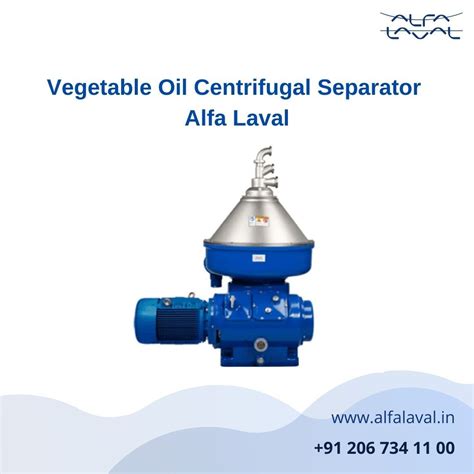 Vegetable Oil Centrifugal Separator Alfa Laval Artofit