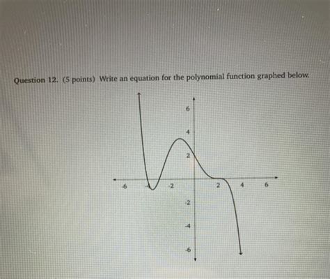 solved question 12 5 points write an equation for the
