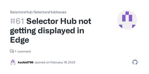 Selector Hub Not Getting Displayed In Edge · Issue 61 · Selectorshub