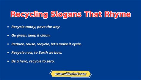 288 Catchy Recycling Slogans To Make A Difference Today Whiz Start