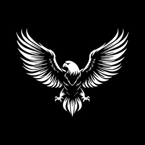 Eagle Black And White Logo
