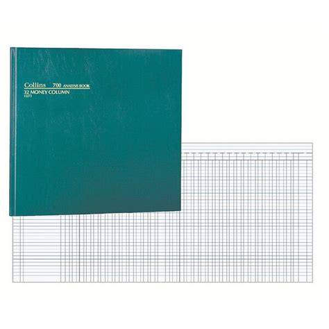 Collins 700 Series Analysis Book 32 Money Column Green Officeworks
