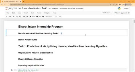 nihal shukla on linkedin task1 github intership machinelearning