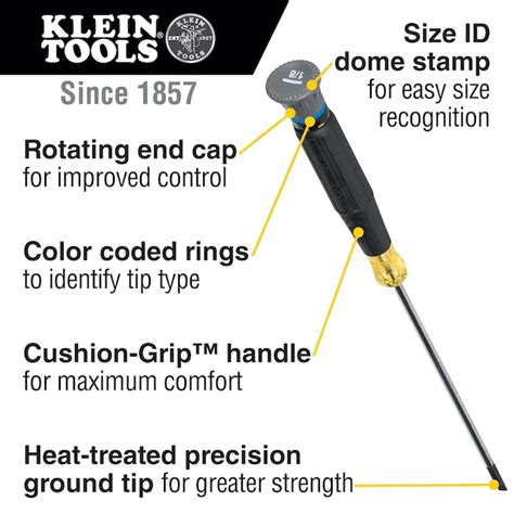 Klein Tools Precision Slotted Screwdriver 6254 At
