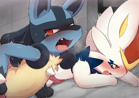 Rule 34 Anthro Blush Bodily Fluids Cinderace Duo Generation 4 Pokemon