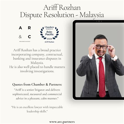 Ariff Rozhan And Co On Linkedin Chambersandpartners Disputeresolution