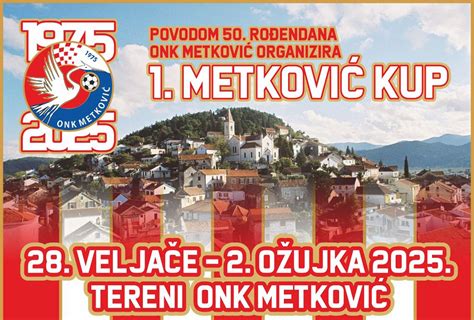 Onk Metković Slavi 50 Rođendan Proslava Započinje Turnirom Za