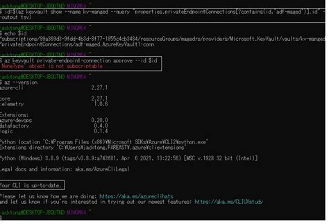 Failded To Approve Key Vault Private Endpoint In Data Factory Managed VNet With Azure CLI