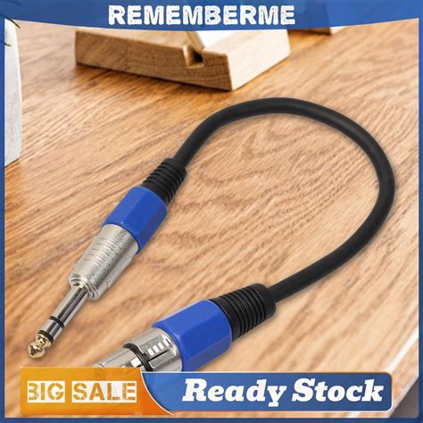 3p Xlr Female Jack To 14 635mm Male Plug Stereo Microphone Adapter