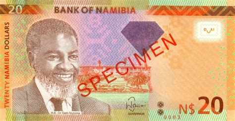 Bank Of Namibia New Improved N10 And N20 Specimen Notes