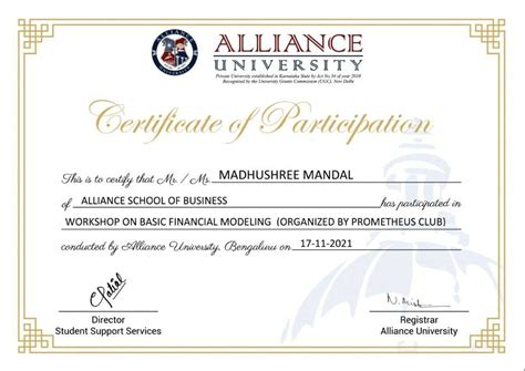 Madhushree Mandal On Linkedin Thankyou University Experience