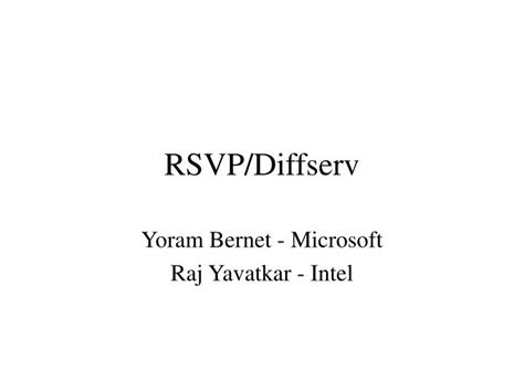 Ppt Rsvpdiffserv Powerpoint Presentation Free Download Id5142113
