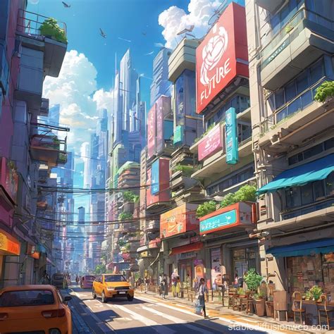 Future City Stable Diffusion Online