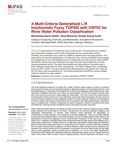 Pdf A Multi Criteria Generalised L R Intuitionistic Fuzzy Topsis With
