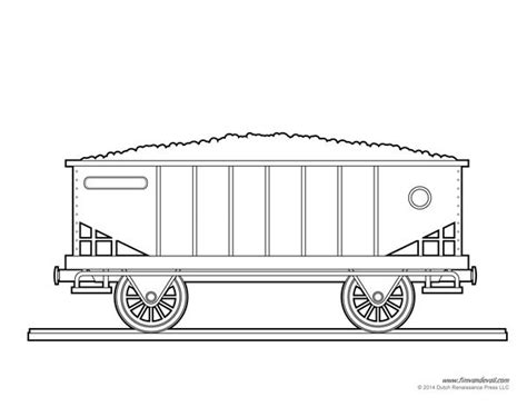 Coloring Pages Train Cars