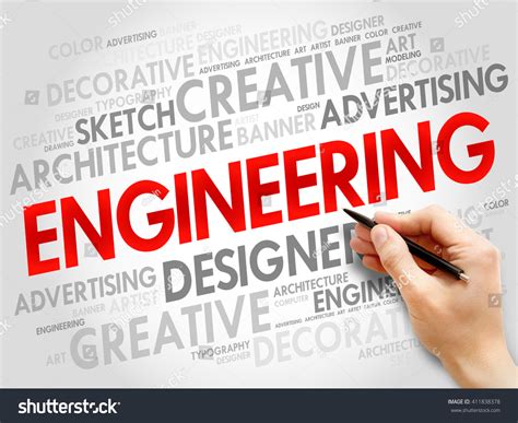 Engineering Word Cloud Collage Over 289 Royalty Free Licensable Stock