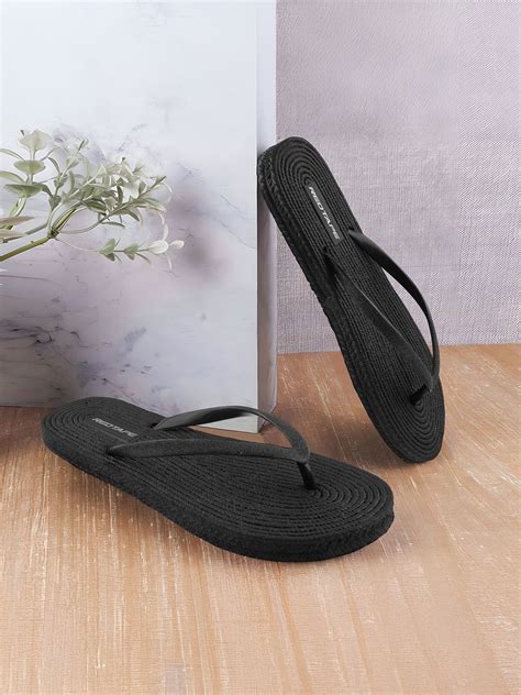 Buy Red Tape Women Self Design Thong Flip Flops Flip Flops For Women